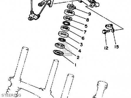 Yamaha Yamaha YTM200L TRI-MOTO 1984 parts lists and schematics