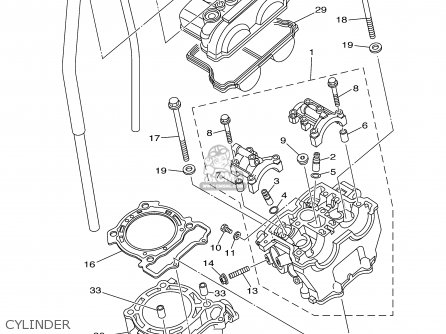Yamaha Yamaha YZ250F 2003 (3) USA parts lists and schematics