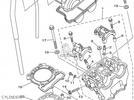 Yamaha Yamaha YZ250F COMPETITION 2001 (1) USA parts lists and schematics