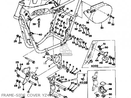 Yamaha YZ400 COMPETITION 1978 USA parts lists and schematics