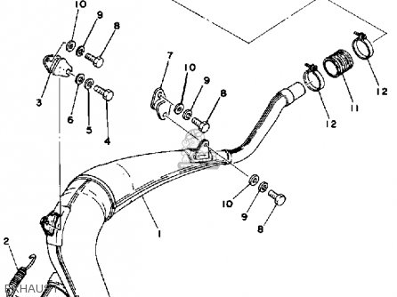 Yamaha YZ400 COMPETITION 1979 USA parts lists and schematics