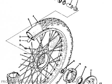 Yamaha YZ80 COMPETITION 1974 USA parts lists and schematics
