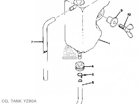 Yamaha YZ80 COMPETITION 1974 USA parts lists and schematics