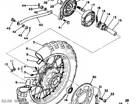 Yamaha YZ80 COMPETITION 1979 USA parts lists and schematics