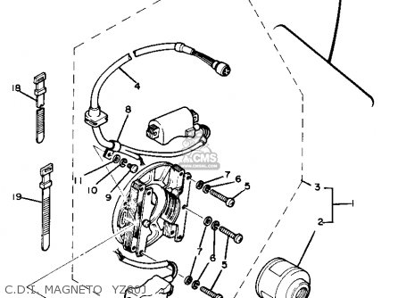 Yamaha YZ80 COMPETITION 1982 (C) USA parts lists and schematics