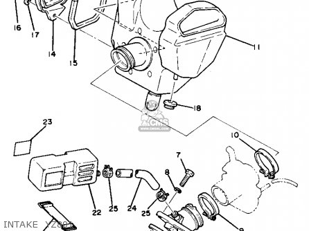 Yamaha YZ80 COMPETITION 1982 (C) USA parts lists and schematics