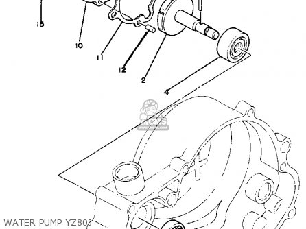 Yamaha YZ80 COMPETITION 1982 (C) USA parts lists and schematics
