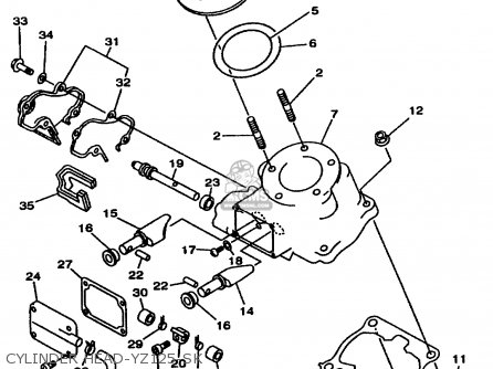 Yamaha YZ80K parts lists and schematics
