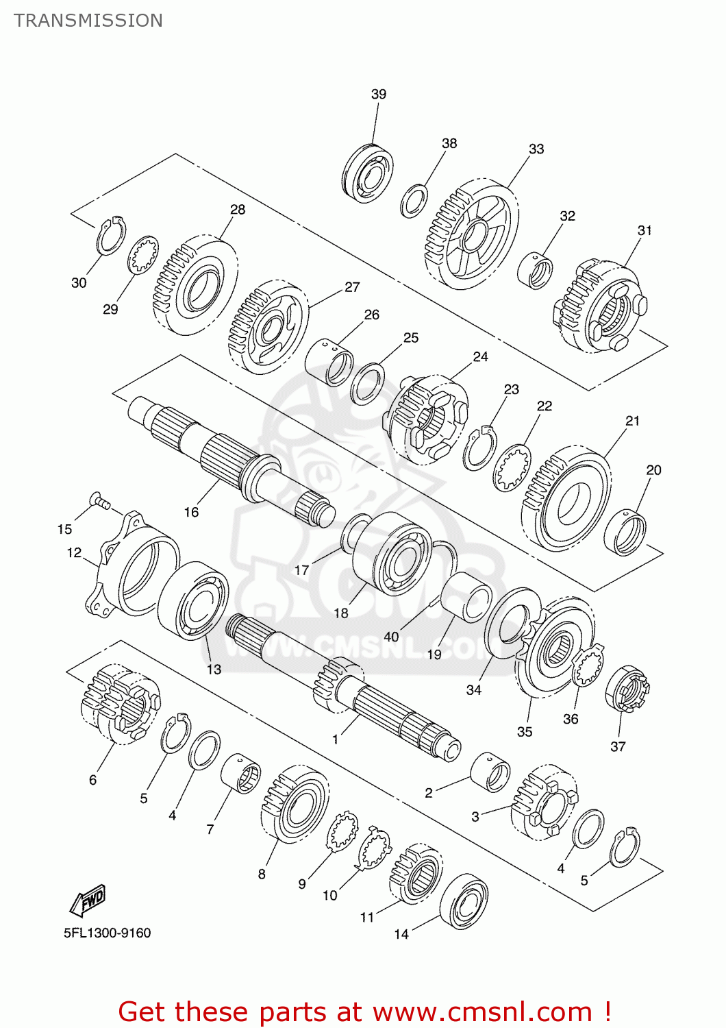 Yamaha Yamaha YZF-R7 1999 5FL1 ENGLAND 195FL-300E2 parts lists and ...