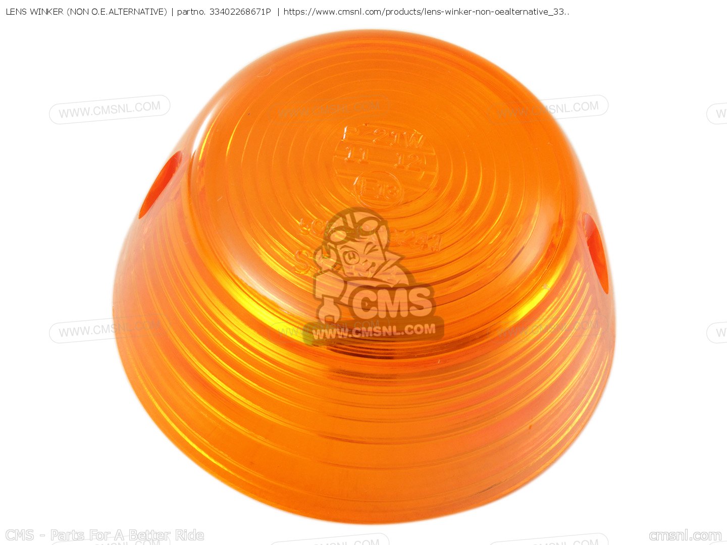 レンズ ウィンカー NON O.E. ALTERNATIVE をHondaに - CMSNLで注文