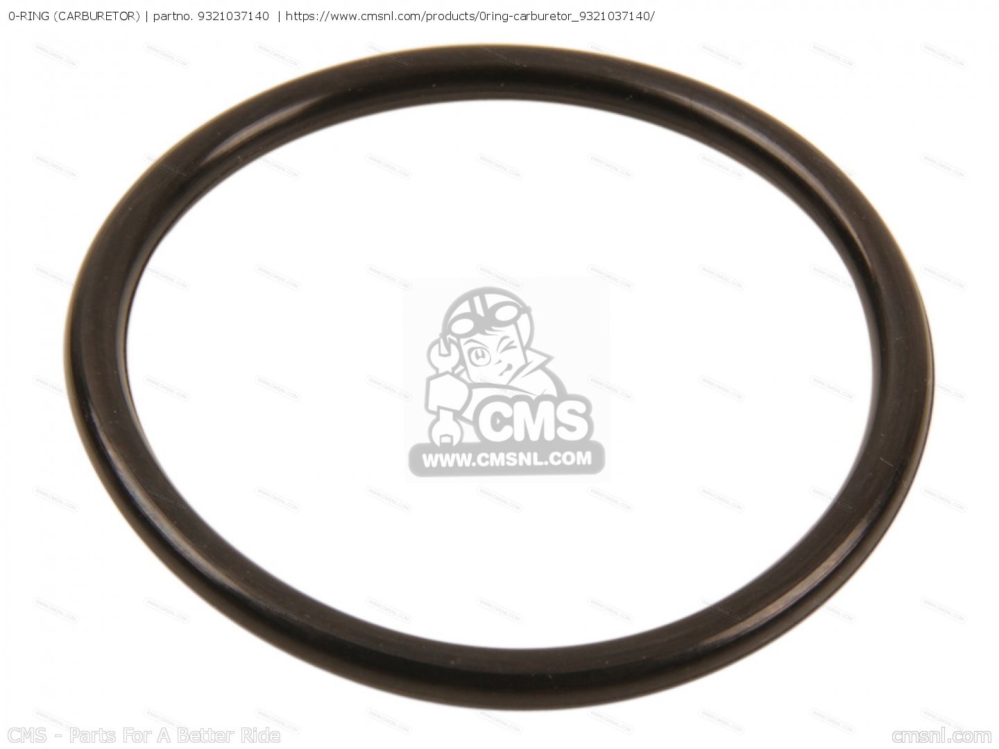 9321037140: 0-RING (CARBURETOR) Yamaha - buy the 93210-37140-00 at CMSNL