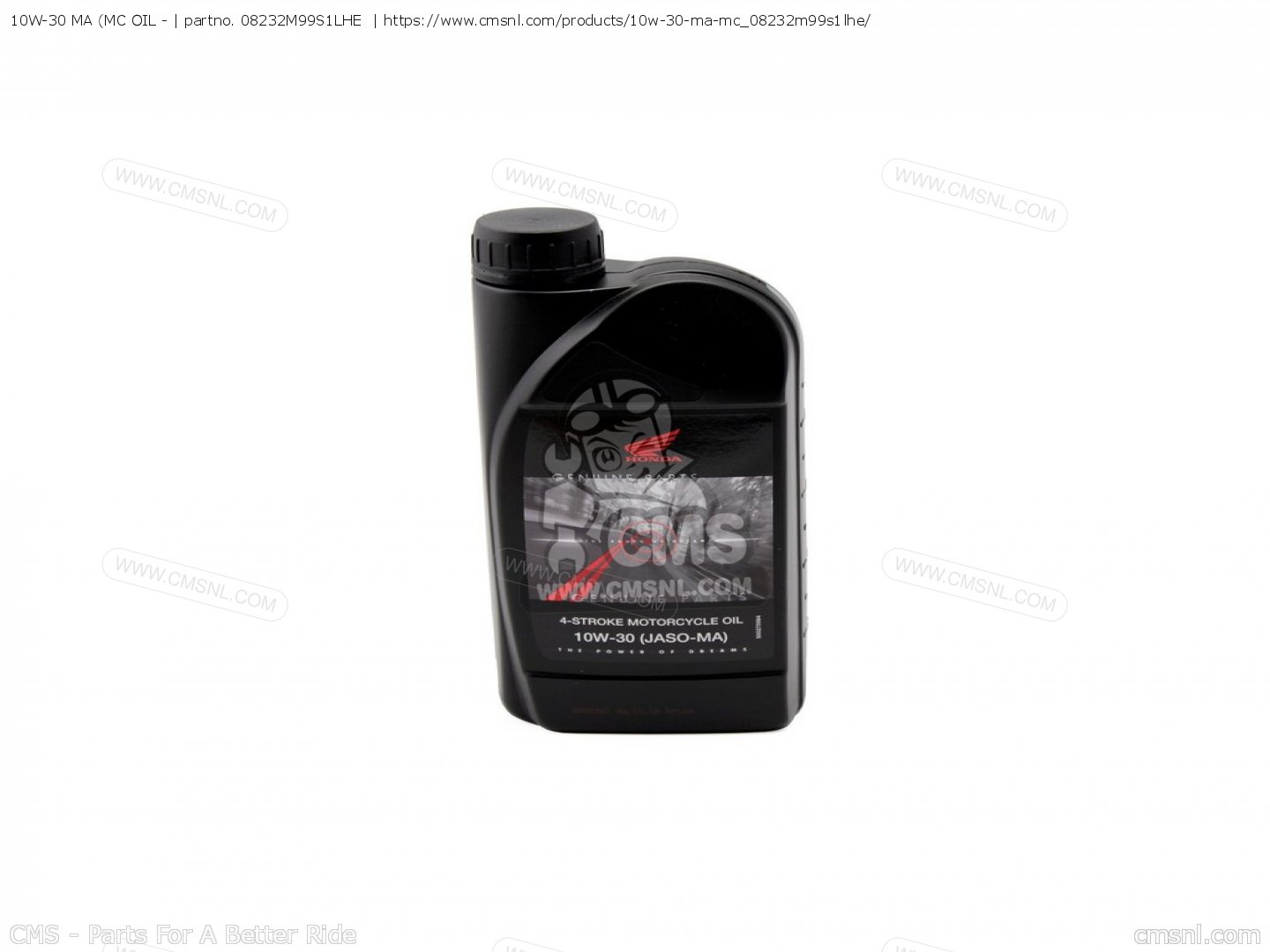 08232M99S1LHE: 10w-30 Ma (mc Oil - Honda - buy the 08232-M99-S1LHE at CMSNL