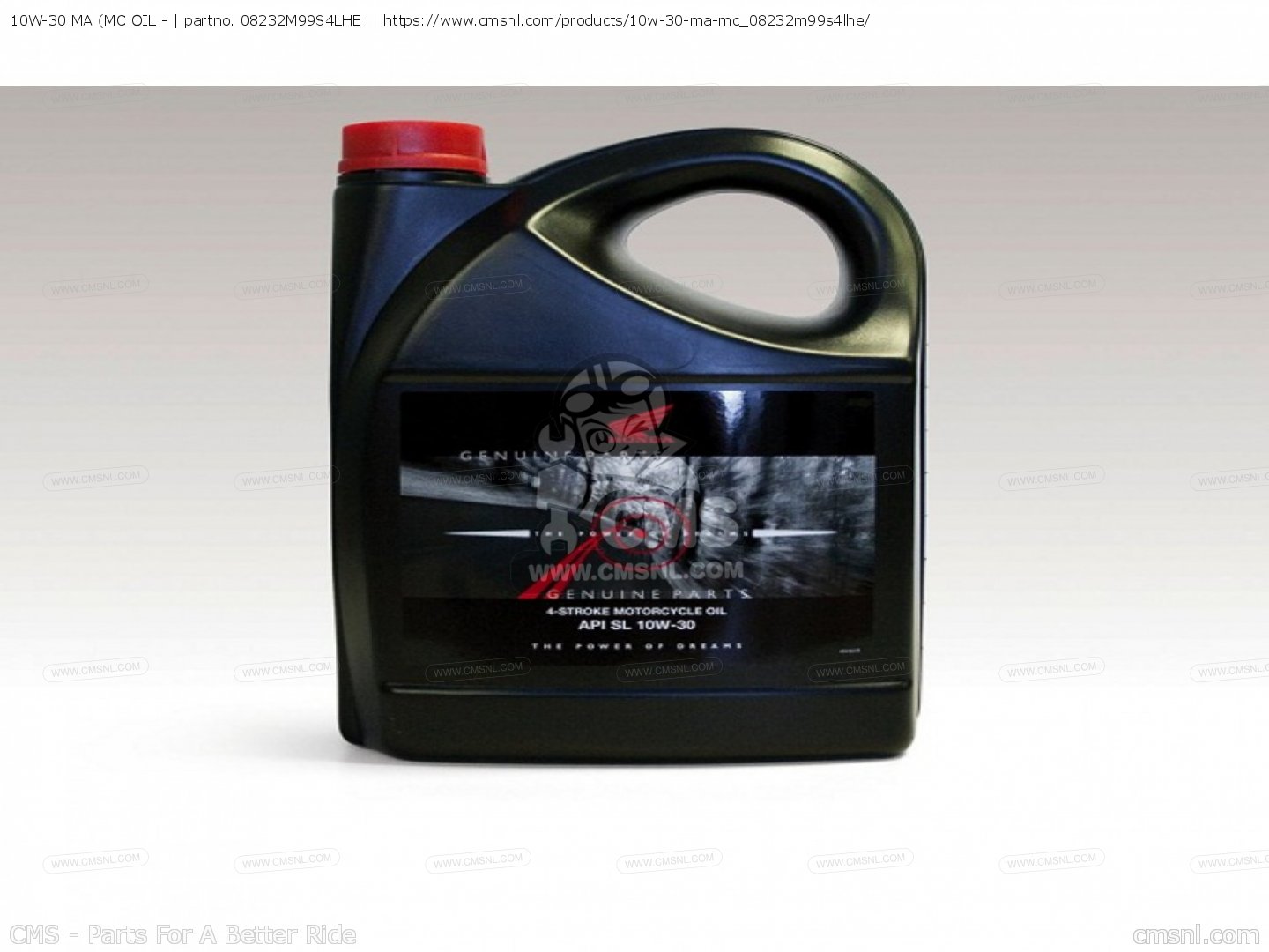 08232M99S4LHE: 10w-30 Ma (mc Oil - Honda - buy the 08232-M99S4LHE at CMSNL