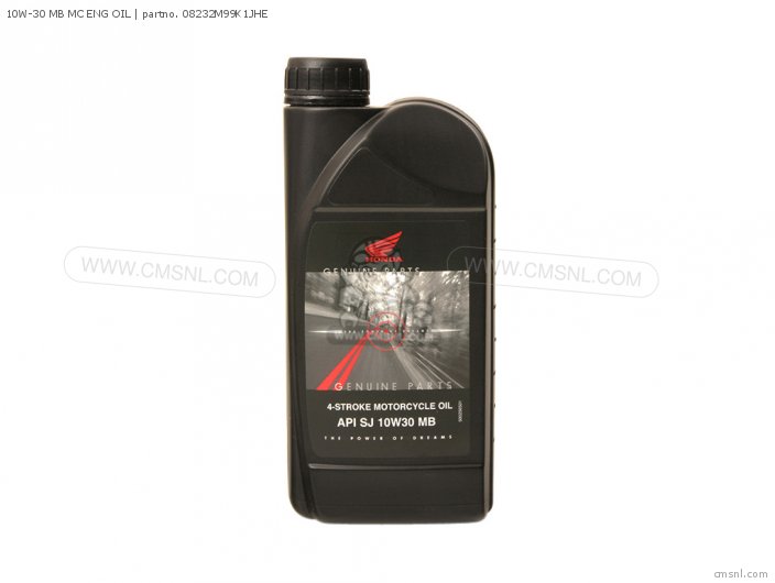 08232M99K1JHE: 10w-30 Mb Mc Eng Oil Honda - buy the 08232-M99K1JHE at CMSNL