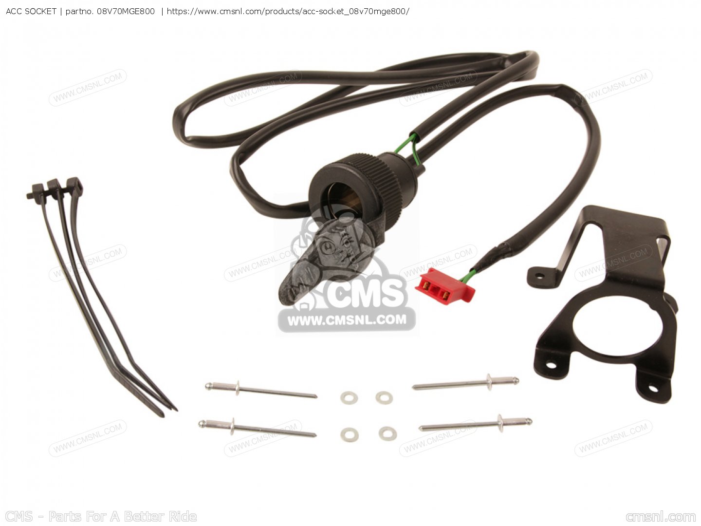 08V70MGE800: 12V DC SOCKET KIT Honda - buy the 08V70-MGE-800 at CMSNL