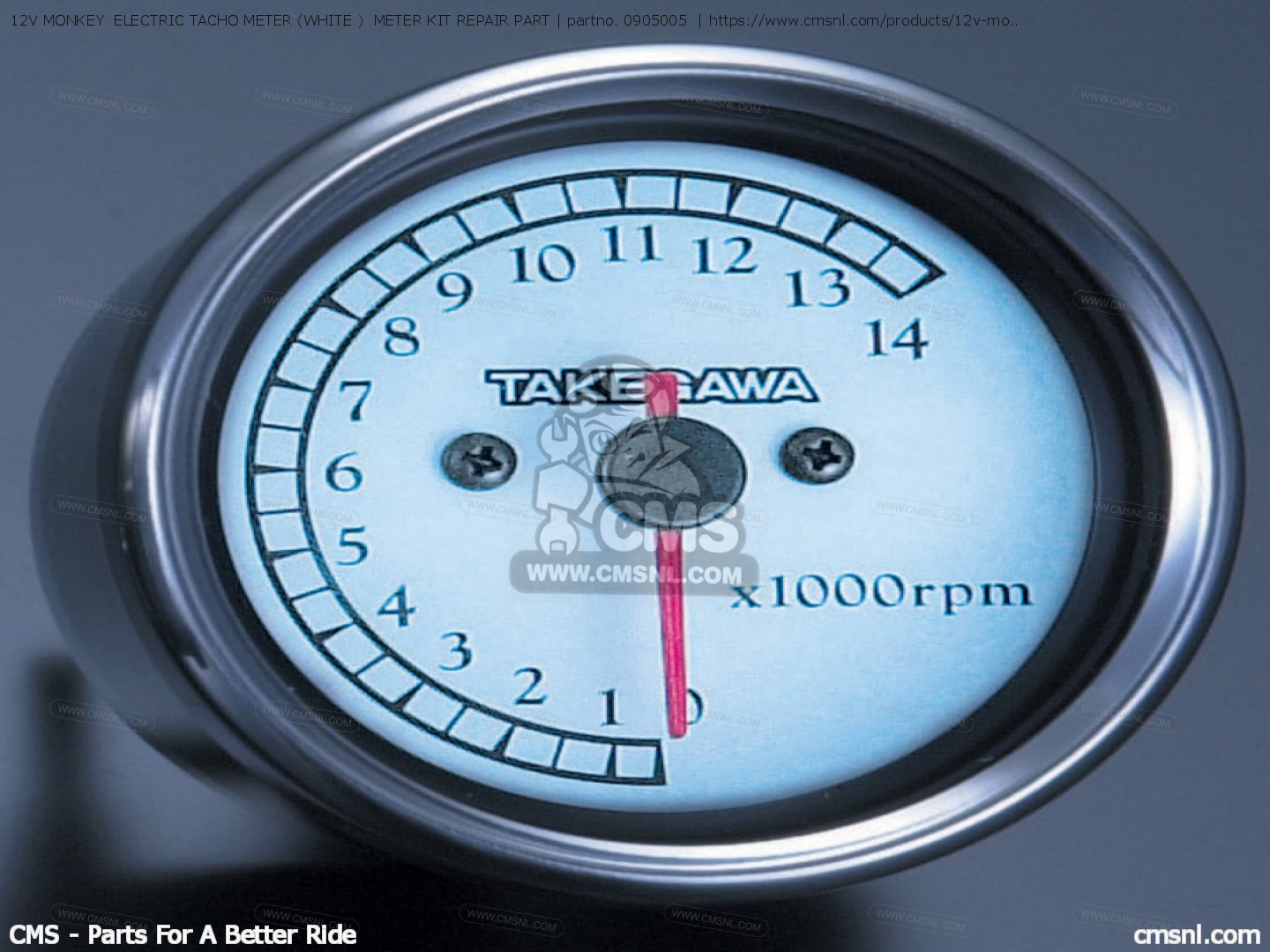 0905005: 12v Monkey Electric Tacho Meter (white ) Meter Kit Repair Part ...