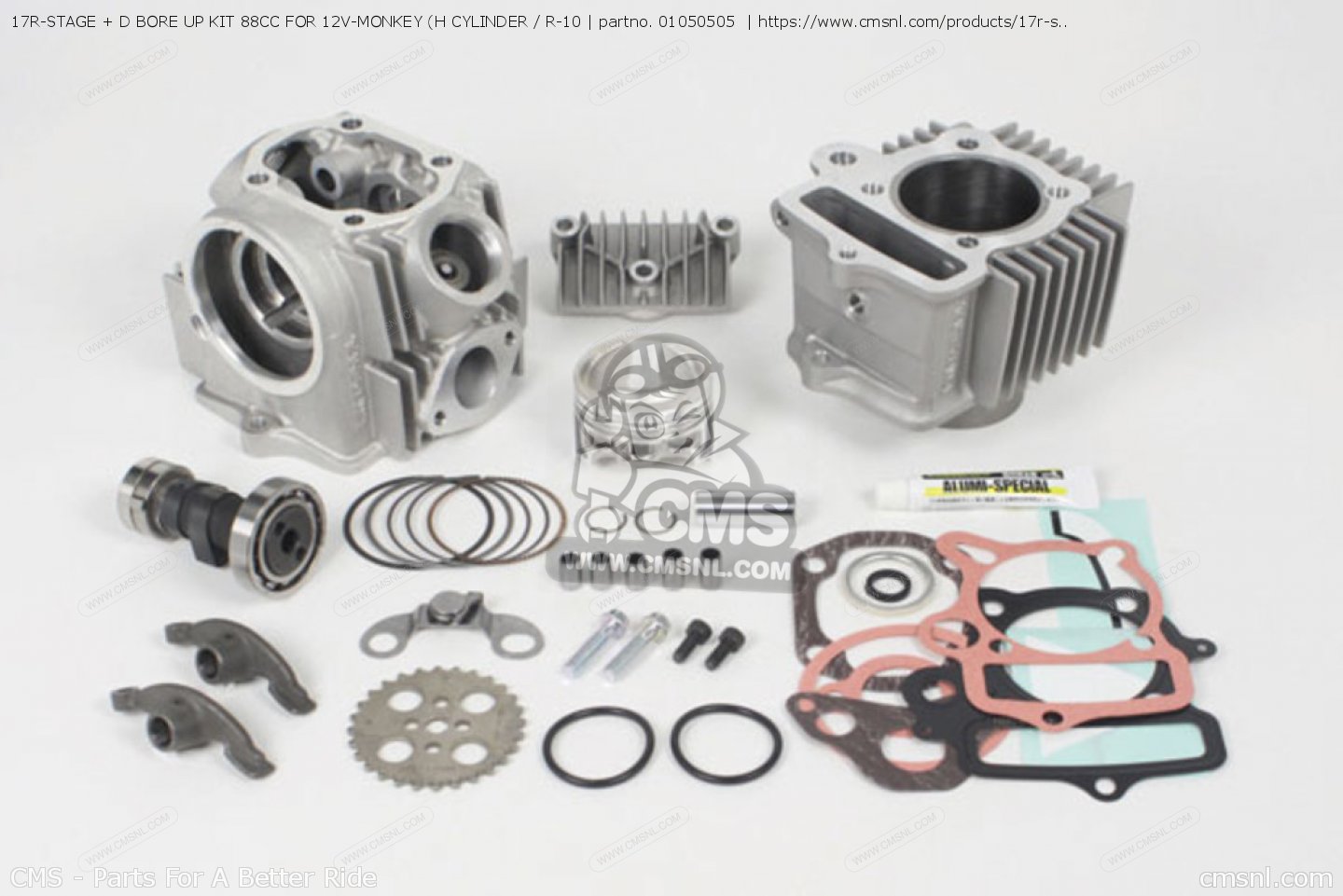 01050505: 17R-STAGE + D BORE UP KIT 88CC FOR 12V-MONKEY (H CYLINDER / R ...