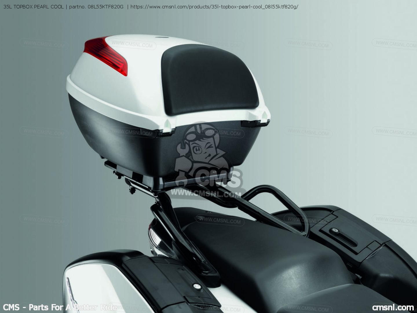 35L TOP BOX COOL WHI for Honda - order at CMSNL