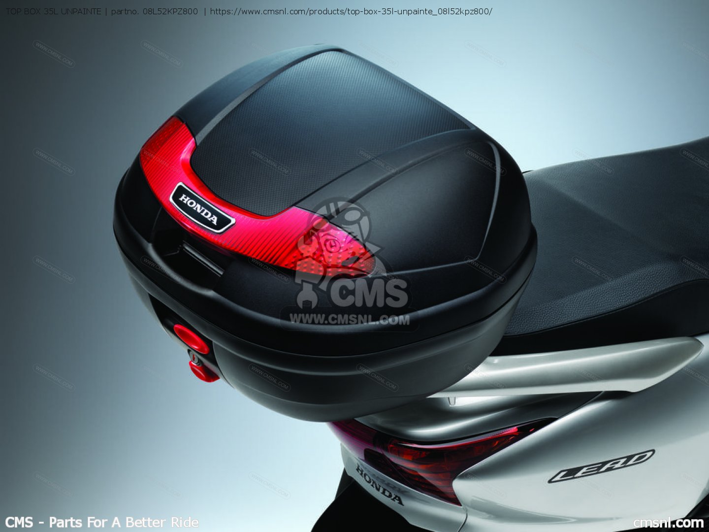 08L52KPZ800: 35L TOP BOX Honda - buy the 08L52-KPZ-800 at CMSNL