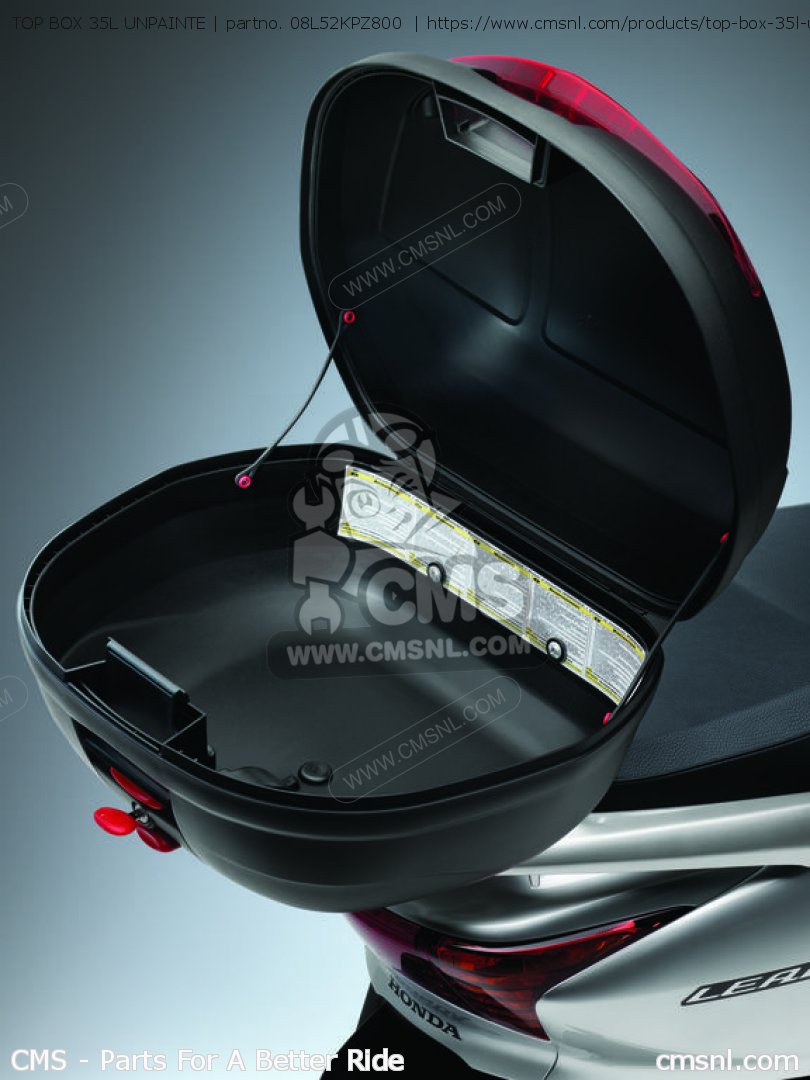 08L52KPZ800: 35L TOP BOX Honda - buy the 08L52-KPZ-800 at CMSNL