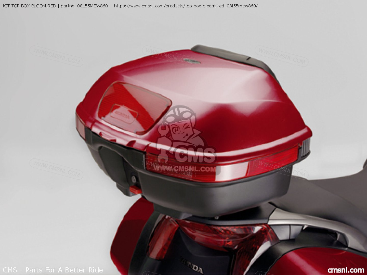 08L55-MEW-860 45L Top Box Kit Bloo, 08L55MEW860 Honda