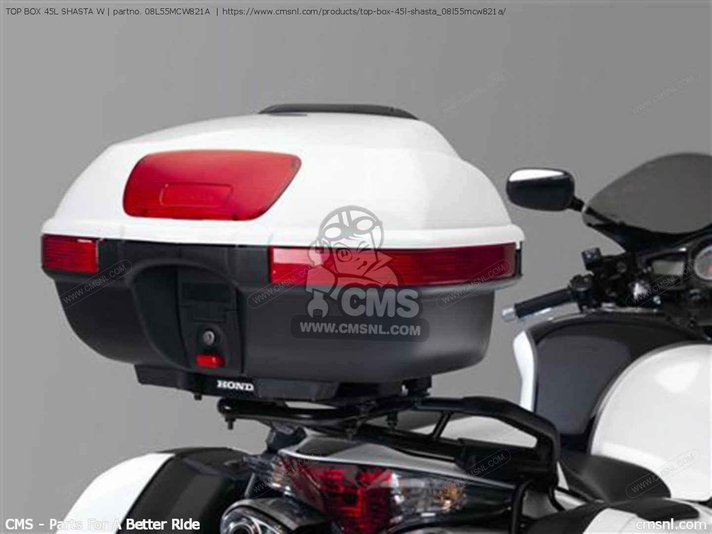 08L55MCW821A: 45L TOP BOX SHASTA W Honda - buy the 08L55-MCW-821A at CMSNL