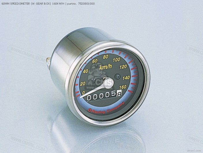 7520801000: 60MM SPEEDOMETER (W GEAR BOX) 160KM/H Kitaco - buy the 752 ...