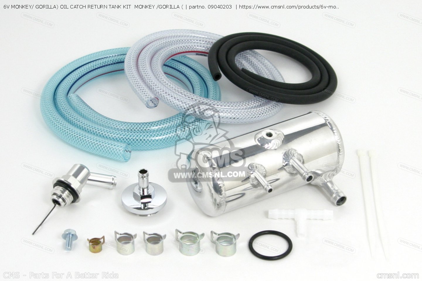 09040203: 6v Monkey/ Gorilla) Oil Catch Return Tank Kit Monkey /gorilla ...