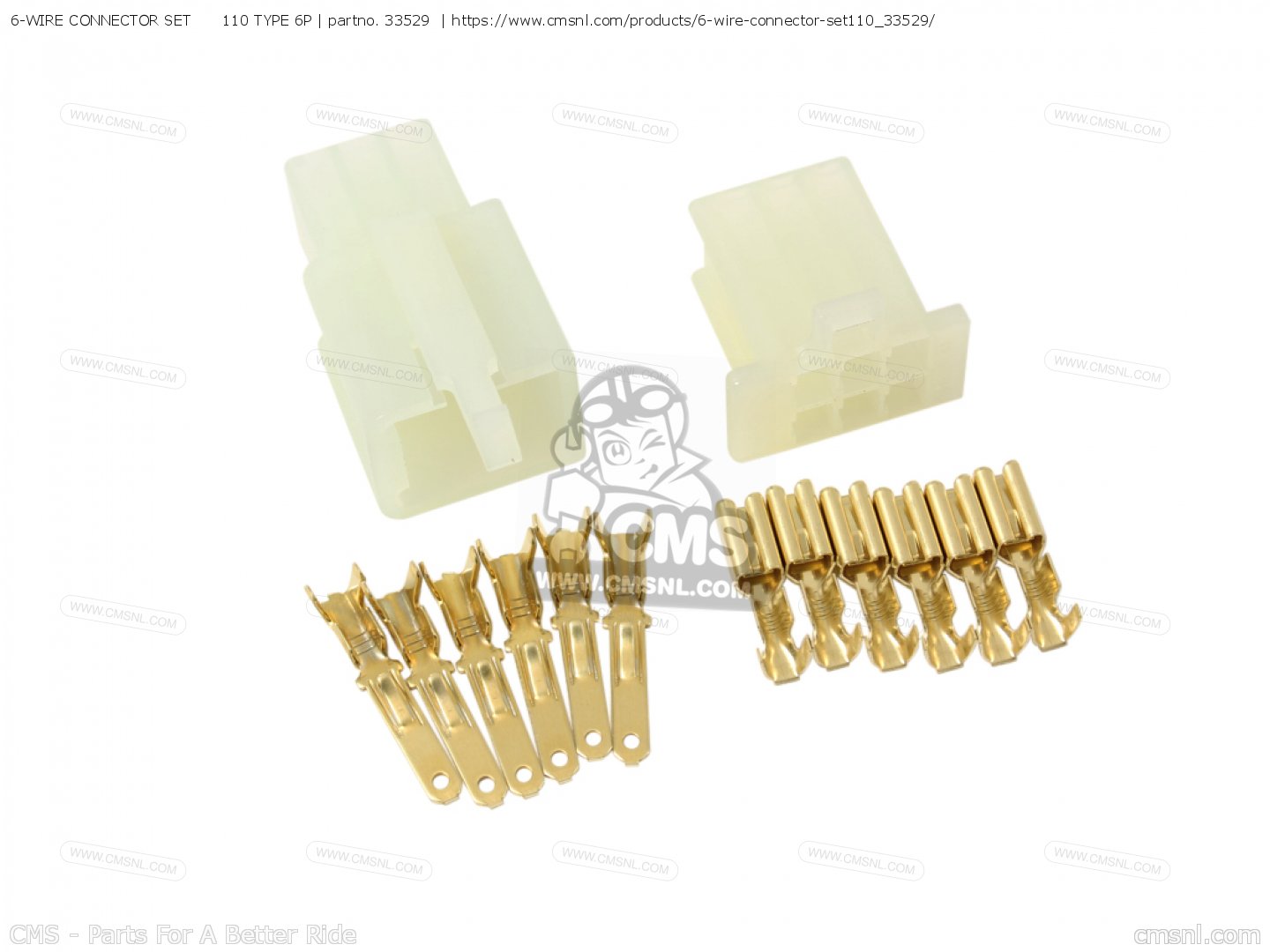 6-WIRE CONNECTOR SET 110 TYPE 6P for Daytona - order at CMSNL
