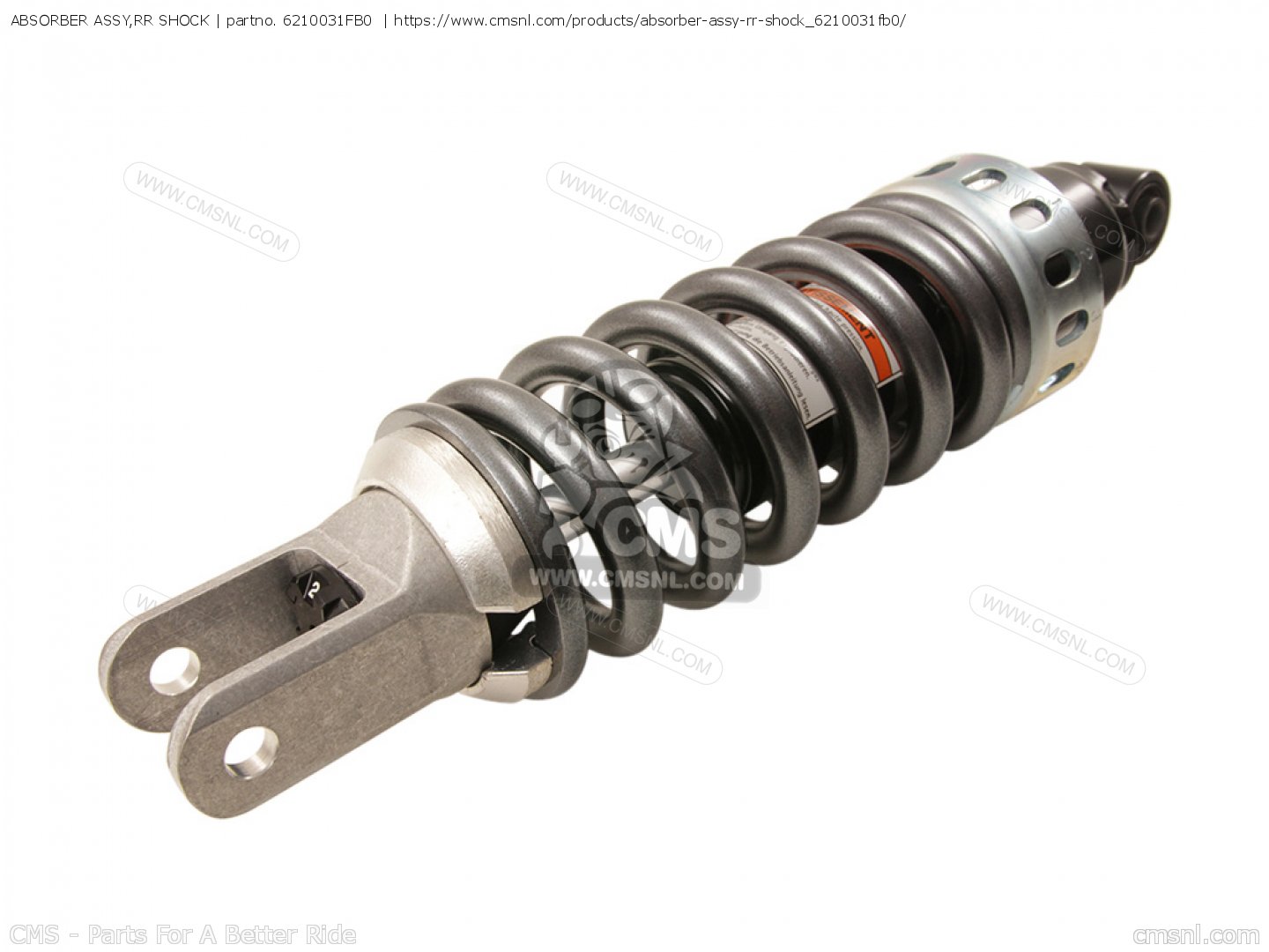 6210031FB0: ABSORBER ASSY,RR SHOCK Suzuki - buy the 62100-31FB0 at CMSNL