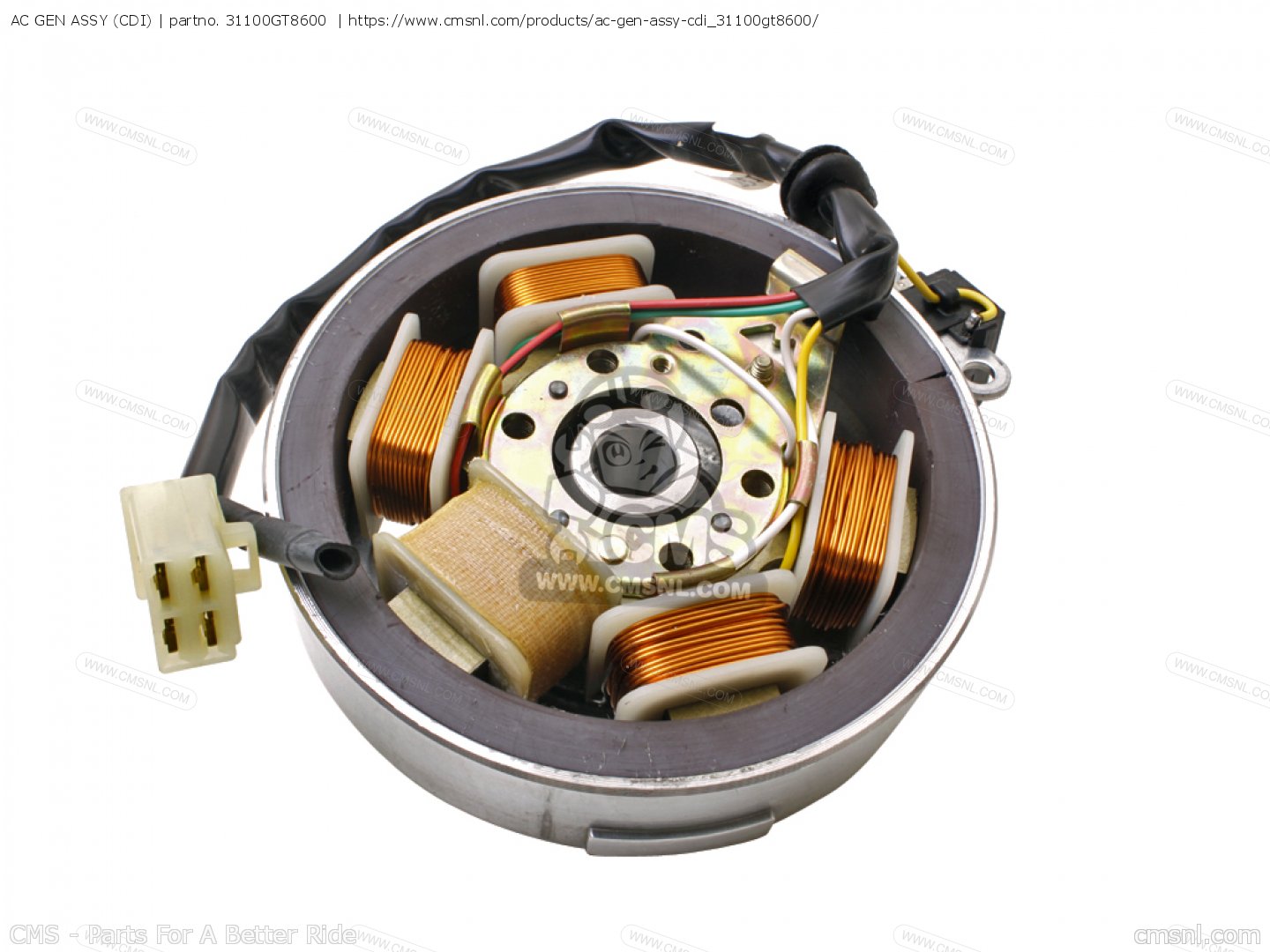 31100GT8600: AC GEN ASSY (CDI) Honda - buy the 31100-GT8-600 at CMSNL