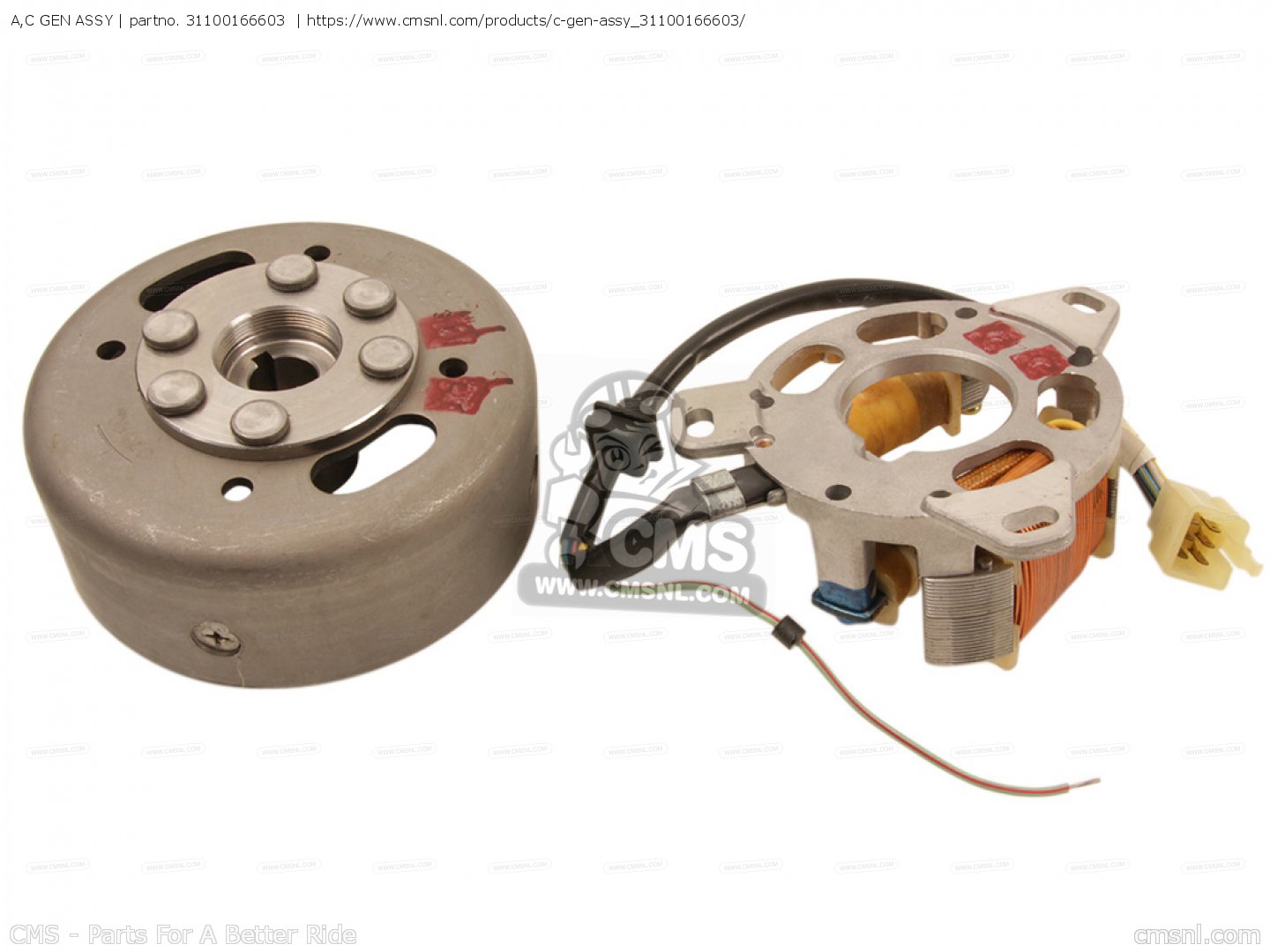 31100166603: A,C GEN ASSY Honda - buy the 31100-166-603 at CMSNL