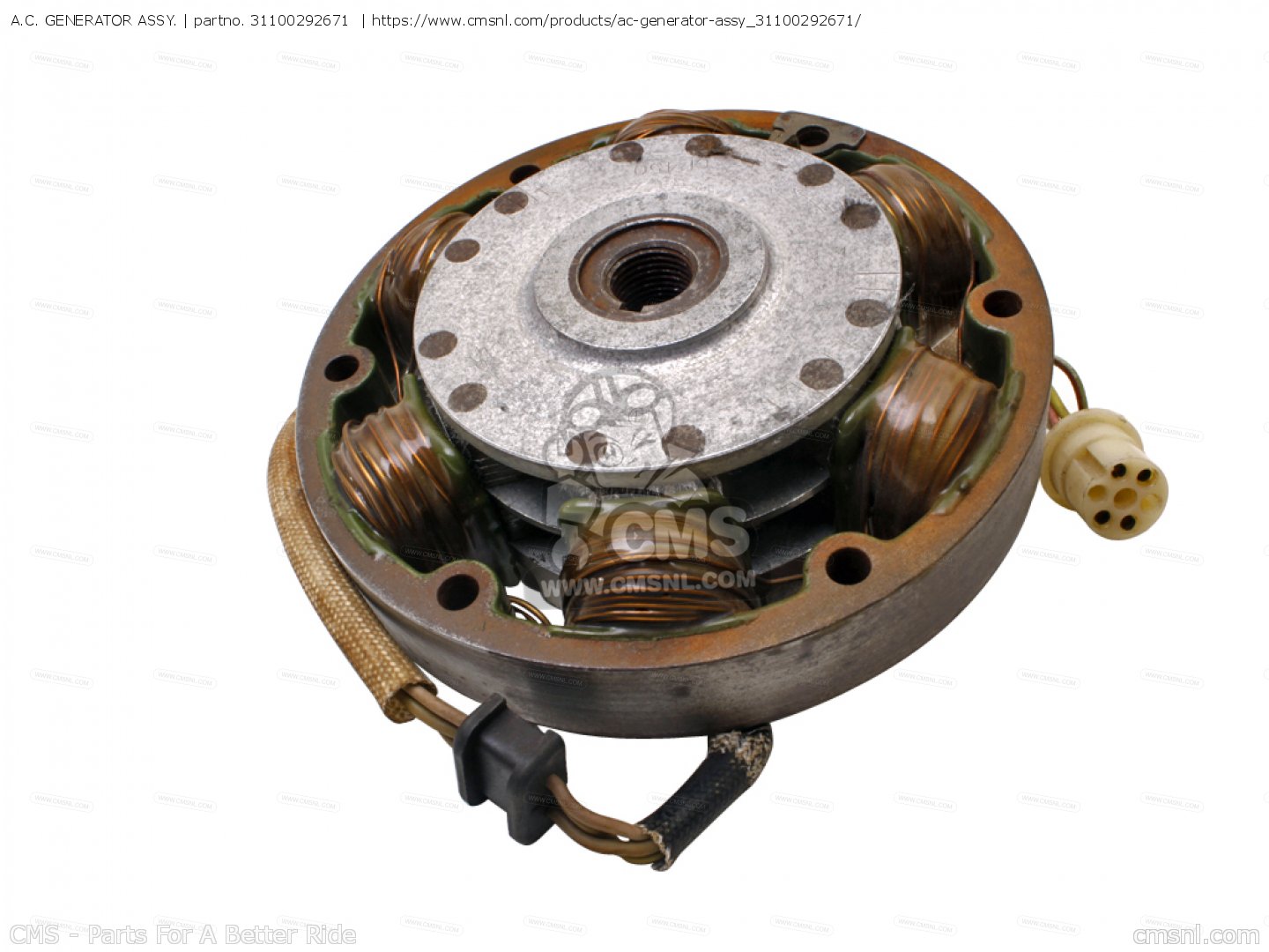31100292671: A.C. GENERATOR ASSY. Honda - buy the 31100-292-671 at CMSNL