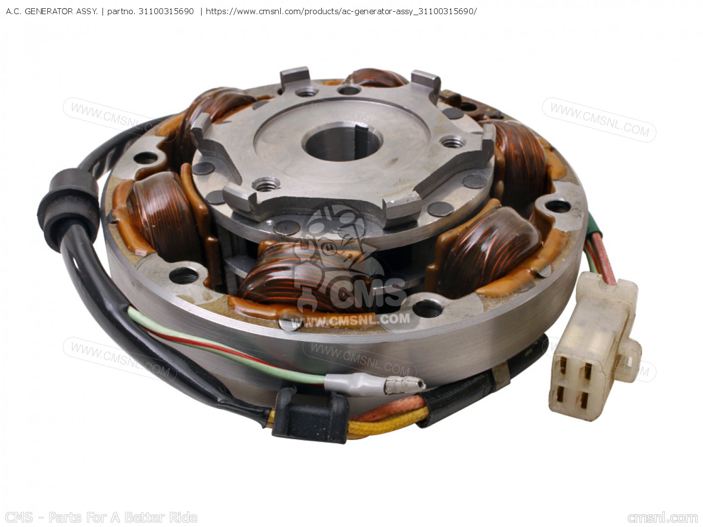 A.C. GENERATOR ASSY. for CB175K4 SUPER SPORT ENGLAND - order at CMSNL