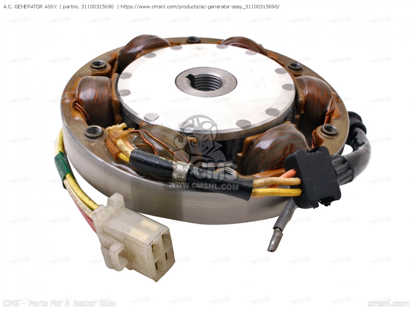 A.C. GENERATOR ASSY. for CB175K4 SUPER SPORT ENGLAND - order at CMSNL
