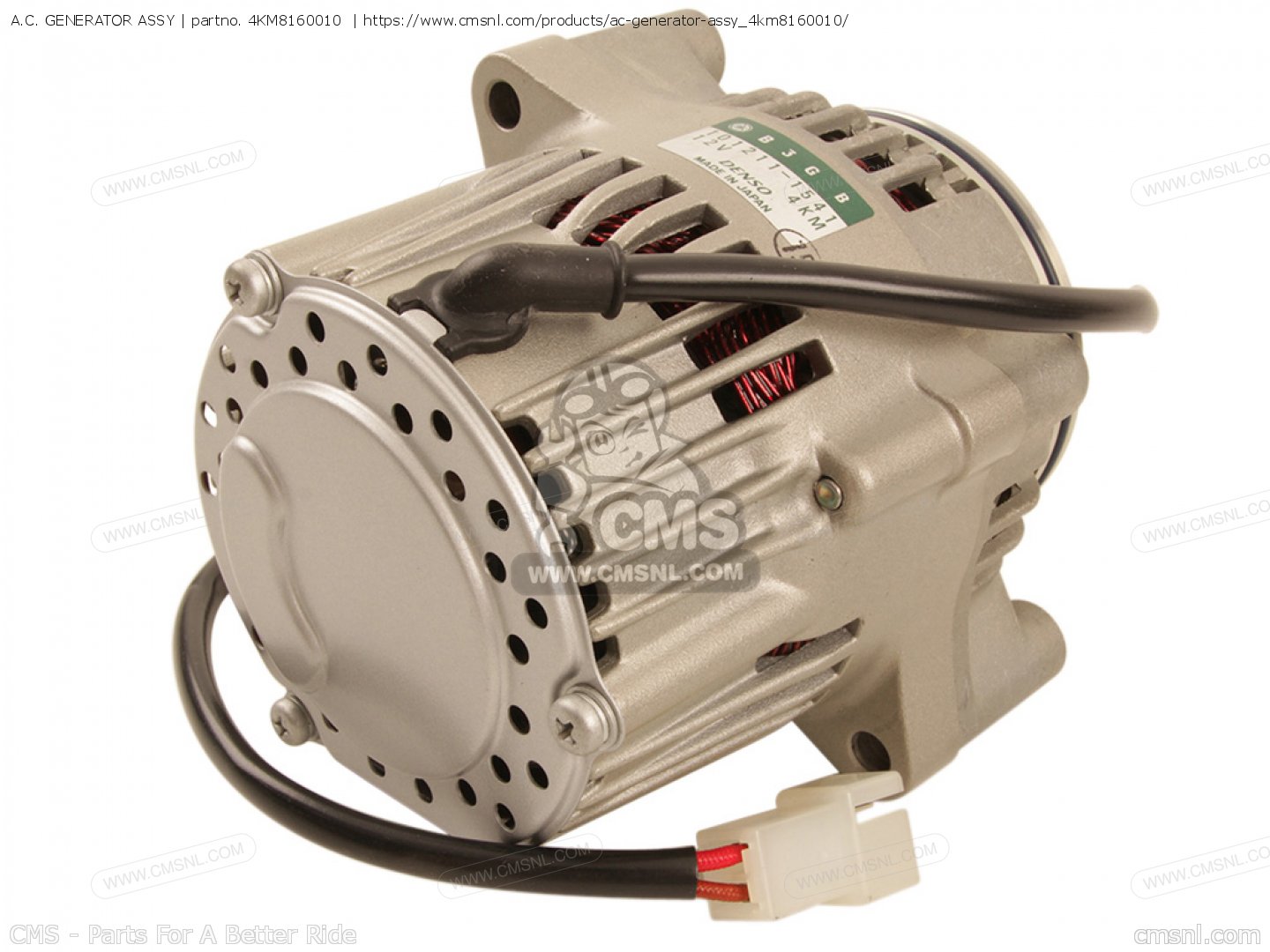 4KM8160010: A.C. GENERATOR ASSY Yamaha - buy the 4KM-81600-10-00 at CMSNL