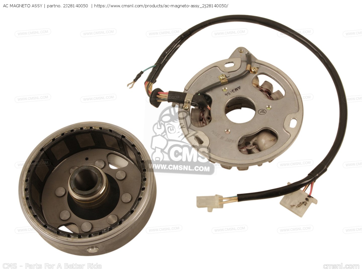 2J28140050: AC MAGNETO ASSY Yamaha - buy the 2J2-81400-50-00 at CMSNL