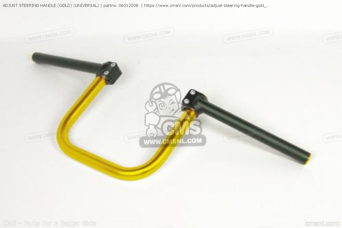 06012008: ADJUST STEERING HANDLE (GOLD) (UNIVERSAL) Takegawa - buy the ...
