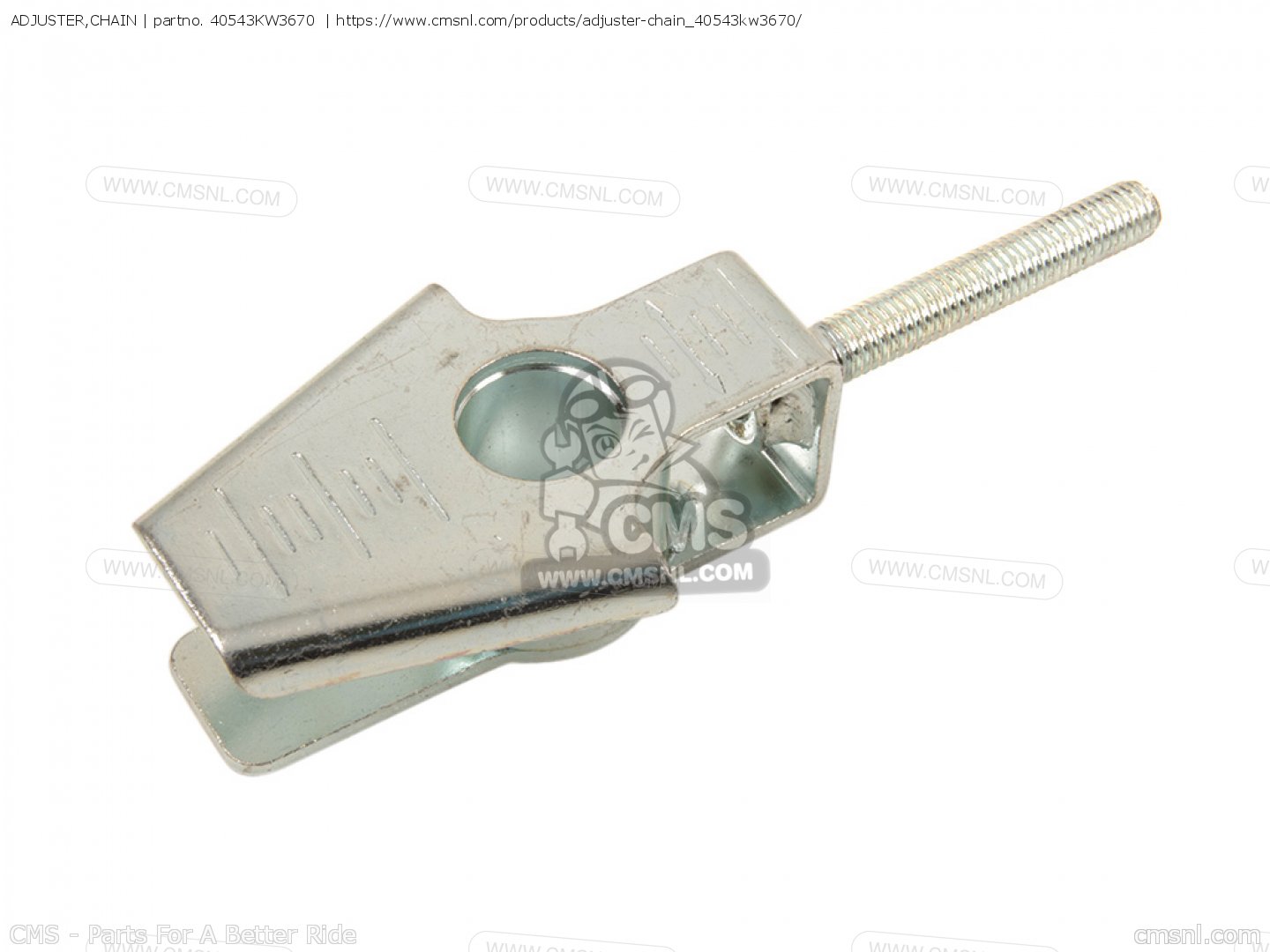 40543KW3670: ADJUSTER,CHAIN Honda - buy the 40543-KW3-670 at CMSNL