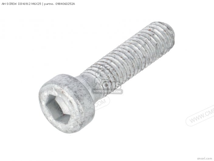 0984060252A: AH SCREW DIN6912 M6X25 Husqvarna - buy the 0984060252 at CMSNL