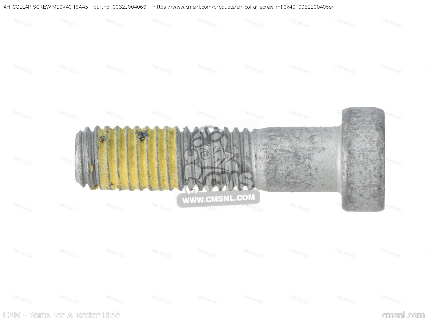 0032100406S: AH-COLLAR SCREW M10X40 ISA45 KTM - buy the 0032100406S at ...