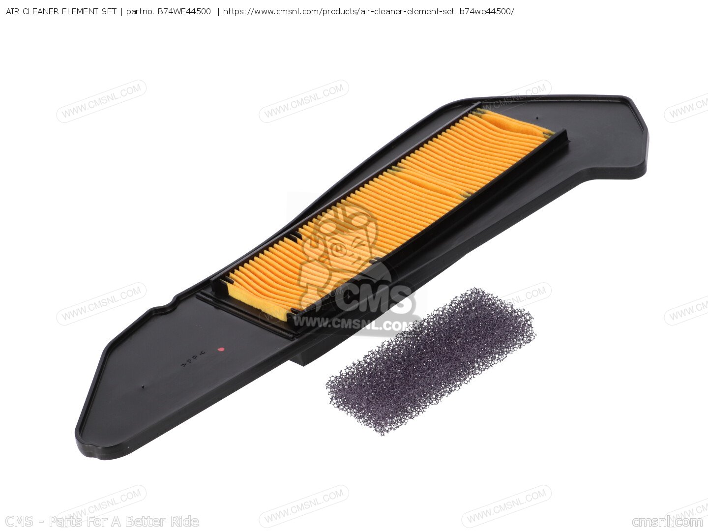 B74WE44500: AIR CLEANER ELEMENT SET Yamaha - buy the B74-WE445-00-00 at ...