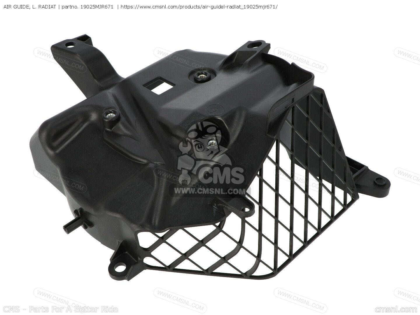 19025MJR671: AIR GUIDE,RAD L Honda - buy the 19025-MJR-671 at CMSNL