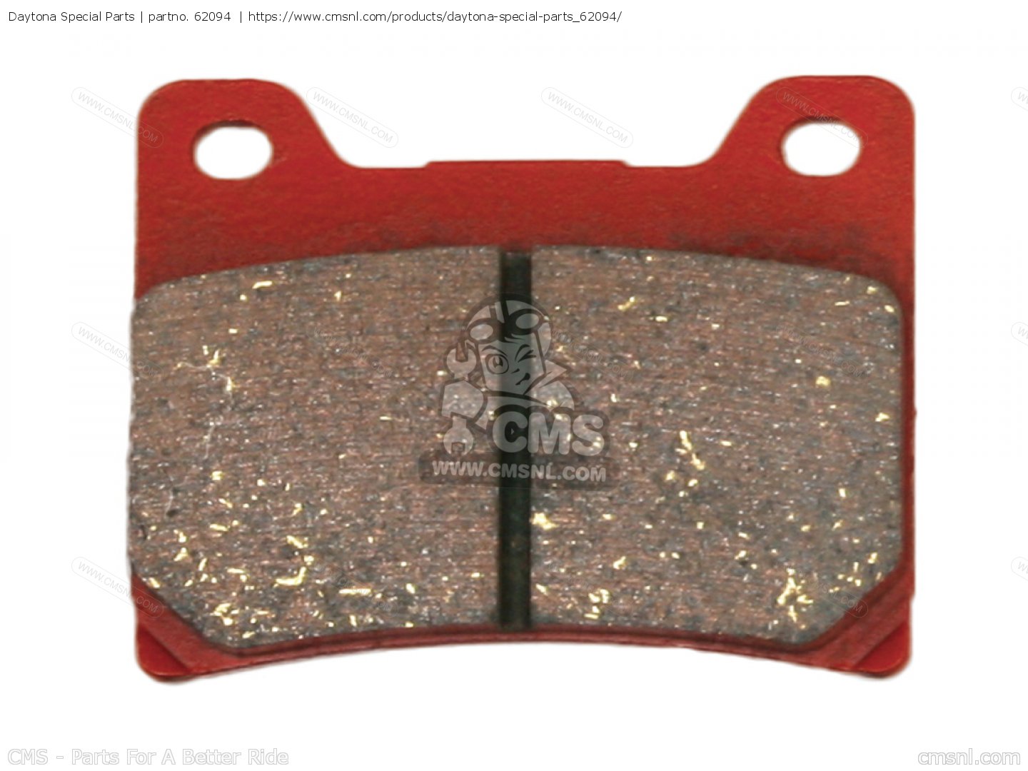 62094: AKA PAD(F/R)V-MAX FZX75050124401 Daytona - buy the 62094 at CMSNL
