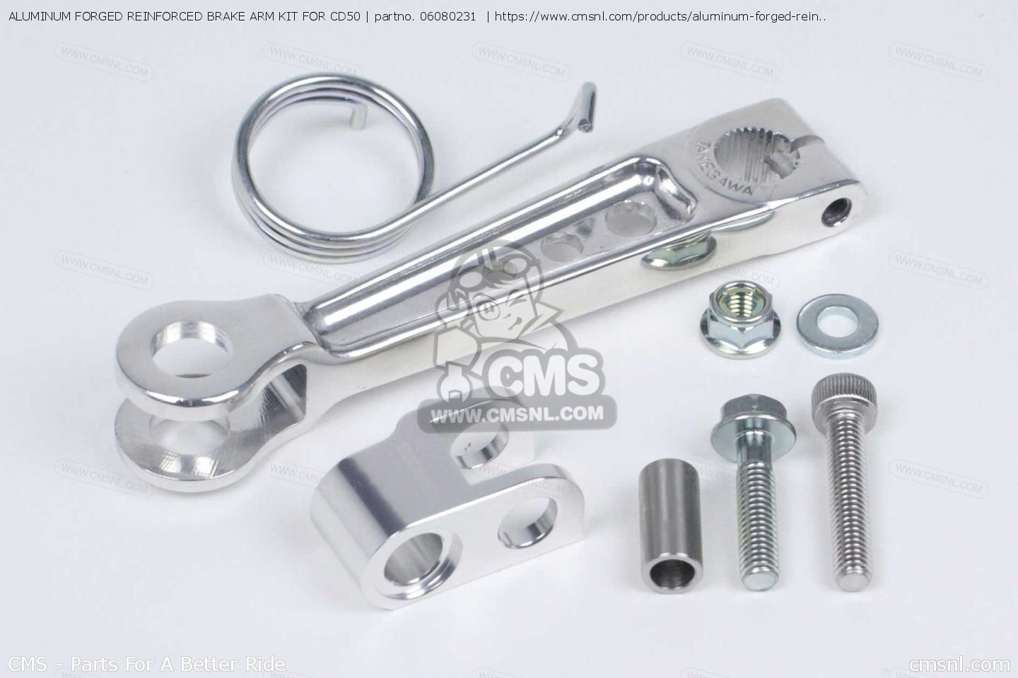 06080231: ALUMINUM FORGED REINFORCED BRAKE ARM KIT FOR CD50 Takegawa ...