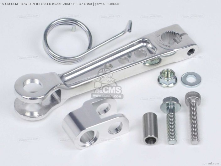06080231: ALUMINUM FORGED REINFORCED BRAKE ARM KIT FOR CD50 Takegawa ...