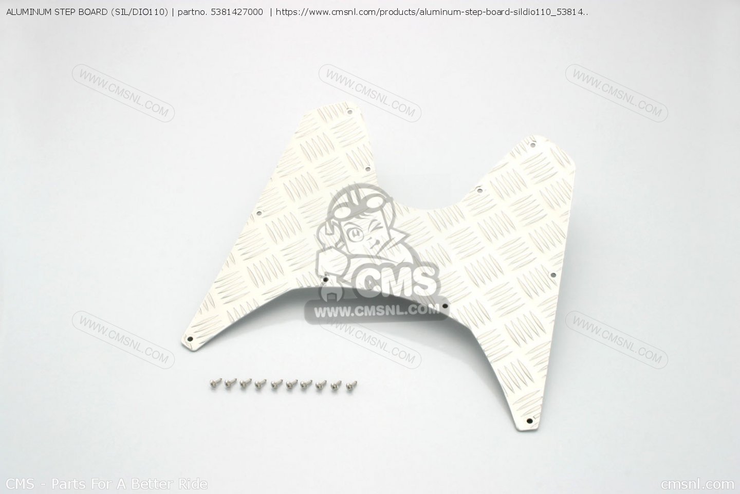 5381427000: ALUMINUM STEP BOARD (SIL/DIO110) Kitaco - buy the 538 ...