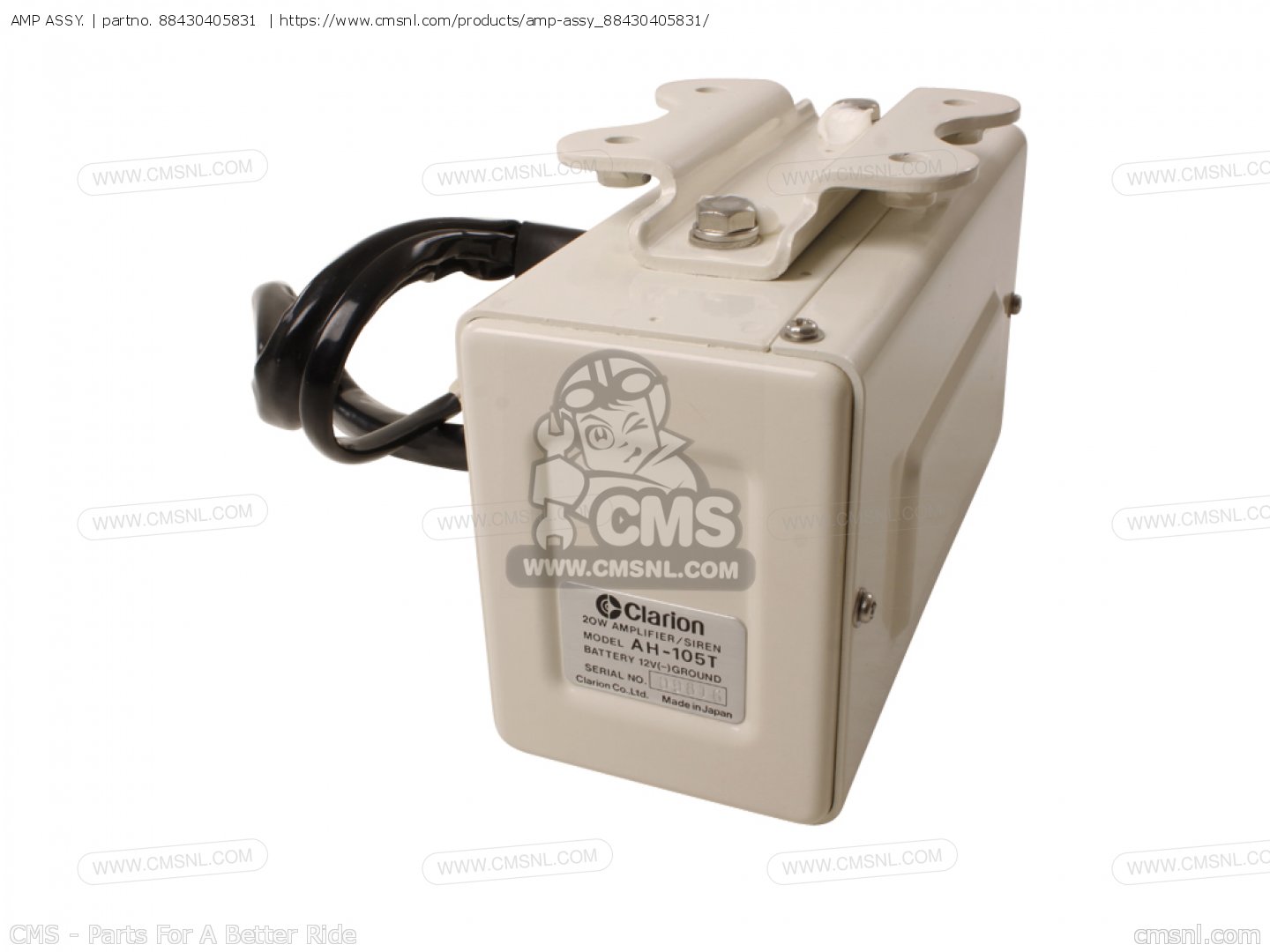 88430405831: Amp Assy. Honda - buy the 88430-405-831 at CMSNL