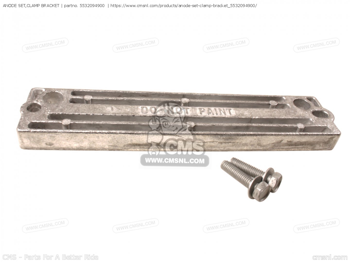 5532094900: ANODE SET,CLAMP BRACKET Suzuki - buy the 55320-94900 at CMSNL