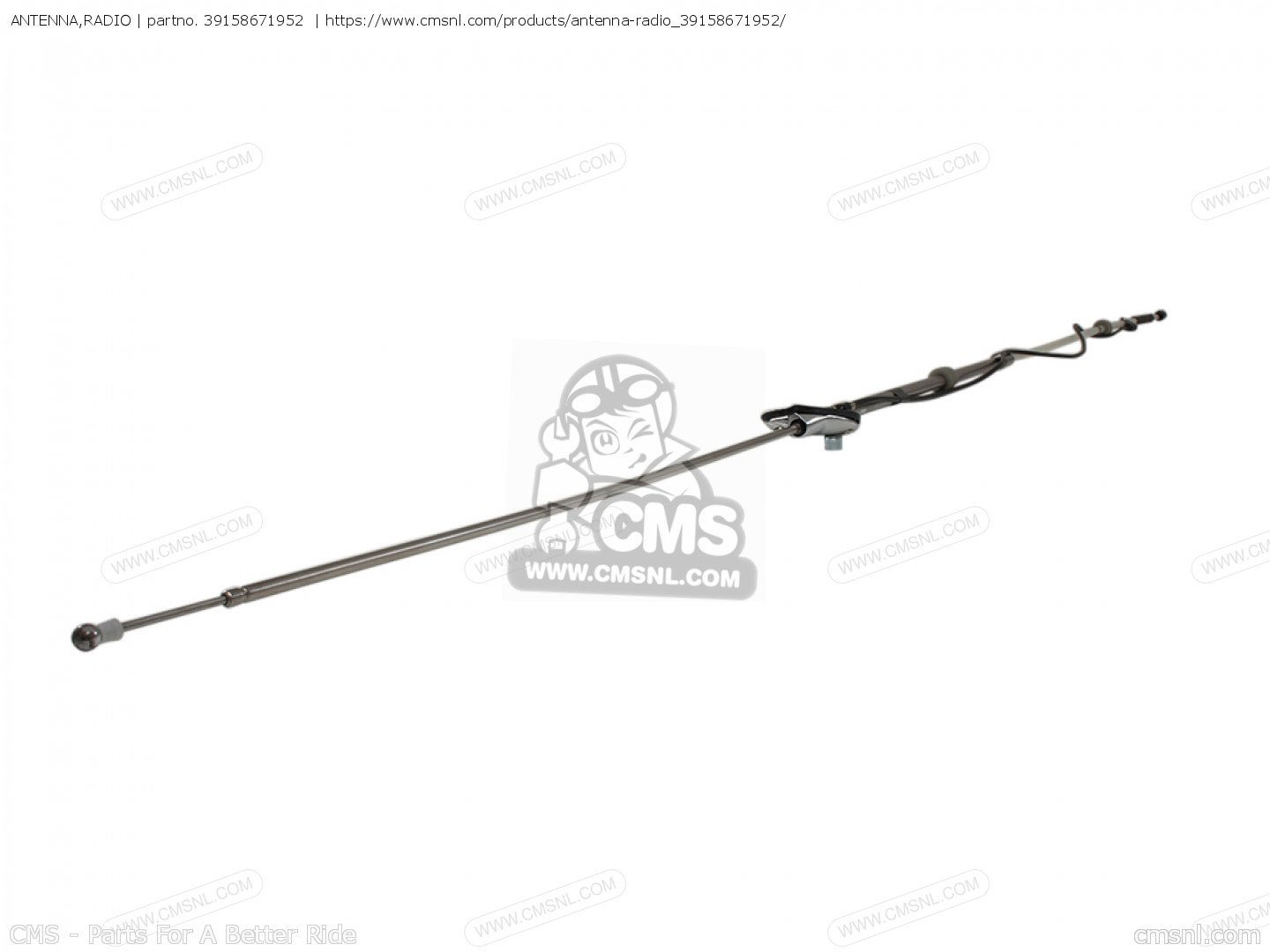 39158671952: ANTENNA,RADIO Honda - buy the 39158-671-952 at CMSNL